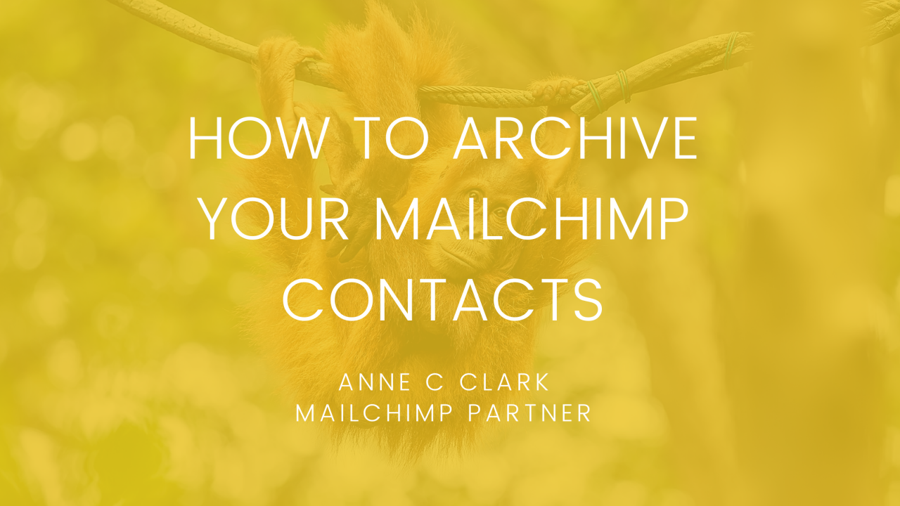 How to archive your Mailchimp contacts